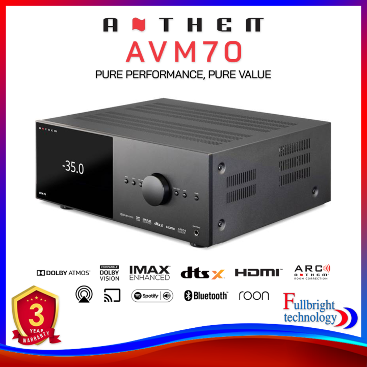 Anthem AVM 70 8K Home theater preamp/processor with 15.2-channel ...
