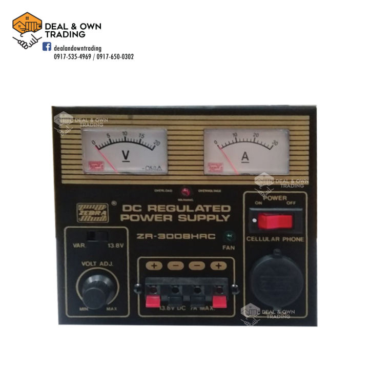Zebra ZR-3008HAC 30AMP 13.8V DC Regulated Power Supply | Lazada PH