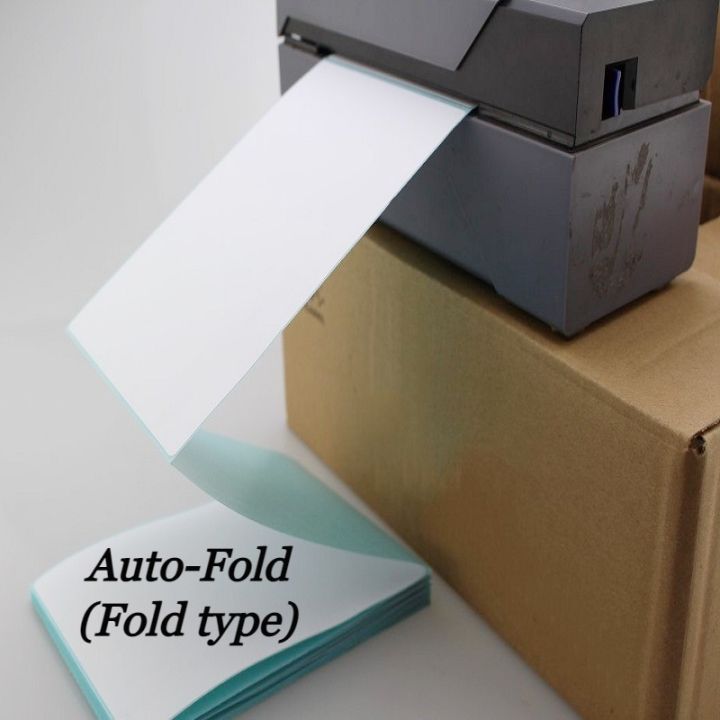 A6 AWB 50/100 Pcs Fold / Stack Type Waybill Thermal Paper Shipping ...