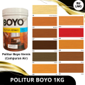 Boyo Politur Vernis Kayu Water Based 1 Kg Ready Semua Warna (campuran ...