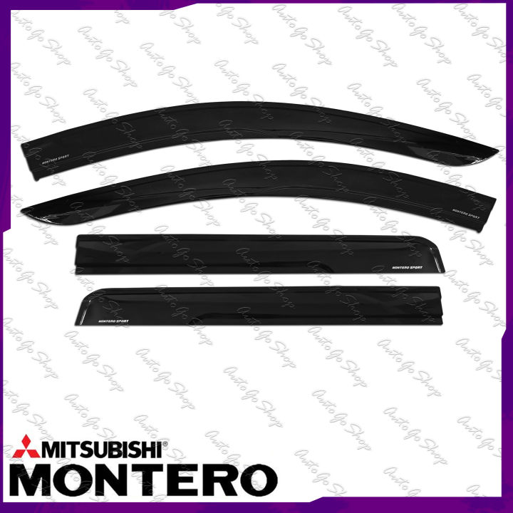 Mitsubishi Montero Sport 2016-2021 OEM Type Rain Guard Window Visor ...