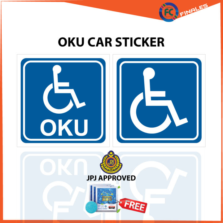 OKU Sign Windshield Sticker OKU Car Sign OKU Windscreen Sticker OKU ...