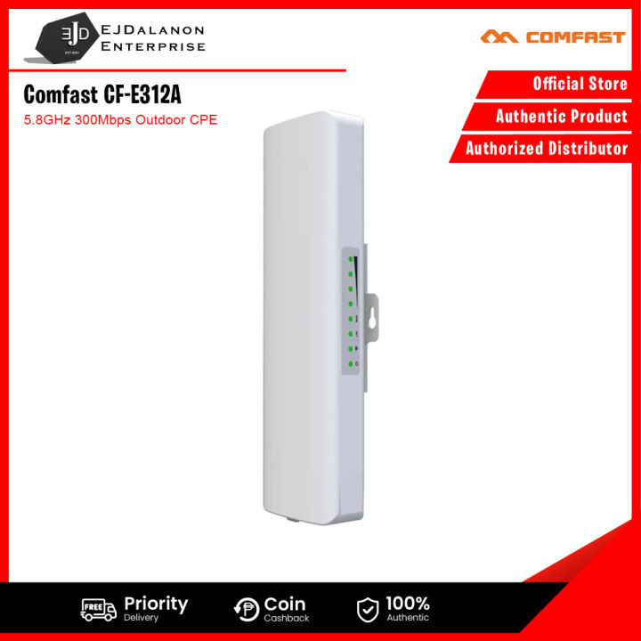 Comfast CF-E312A 5.8GHz 300Mbps Outdoor CPE | EJDalanon Enterprise | Lazada PH