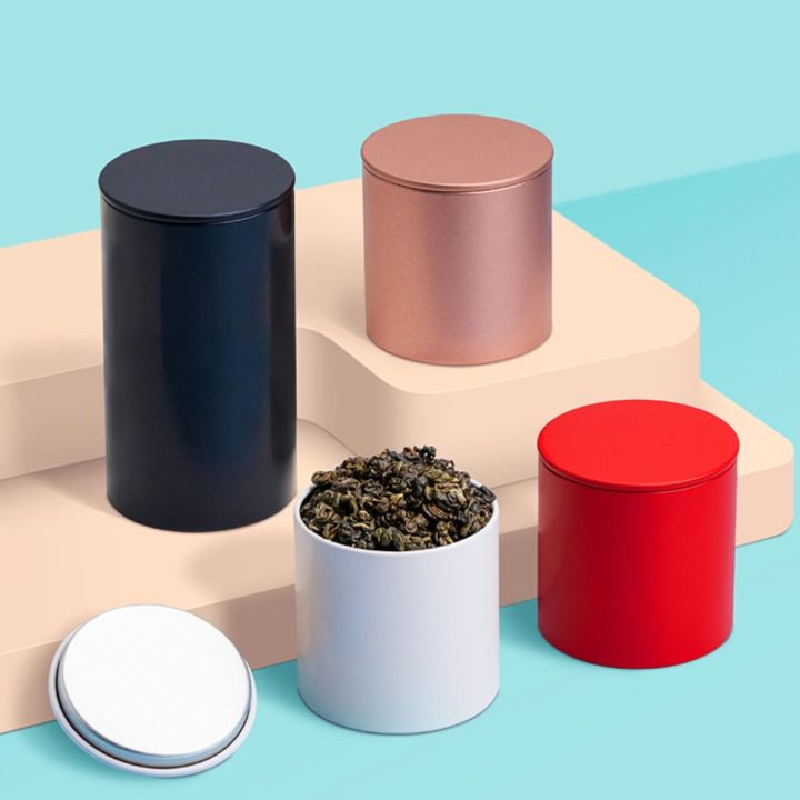 SDKIGVX Tinplate 1Pcs Sealed Gift Case Portable Jewelry Tea Packaging ...