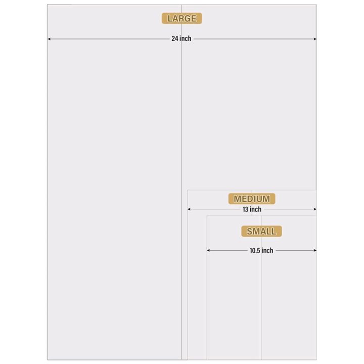 4 Pcs Trifold Poster Board, White Poster Board Comes with Sticky ...