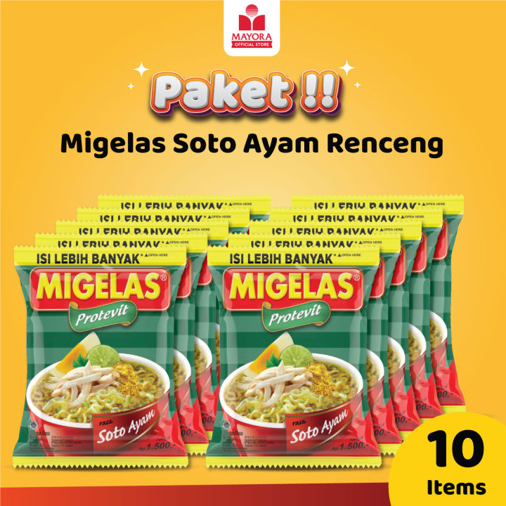 Migelas Soto Ayam Renceng 10 Sachets | Lazada Indonesia