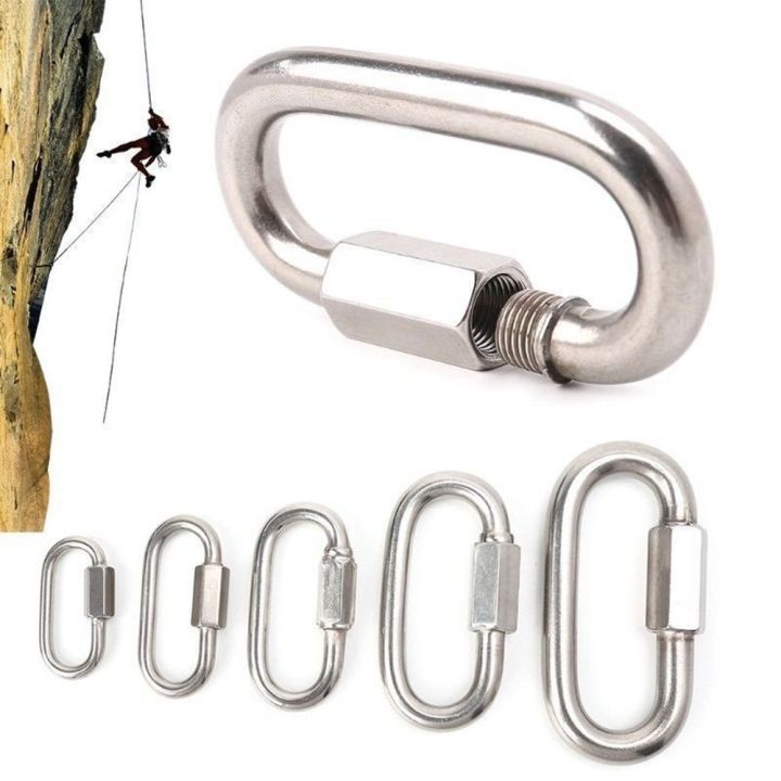R4ST Chains Buckles Screw Lock Climbing Gear Carabiner Safety Snap Hook ...