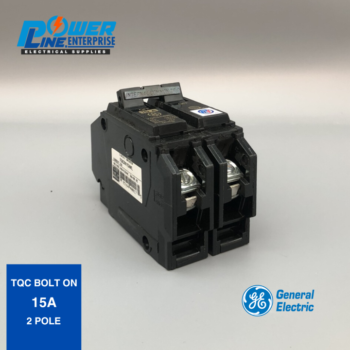 GE TQC Bolt on 15A-100A , 2 Pole Circuit Breaker | Lazada PH