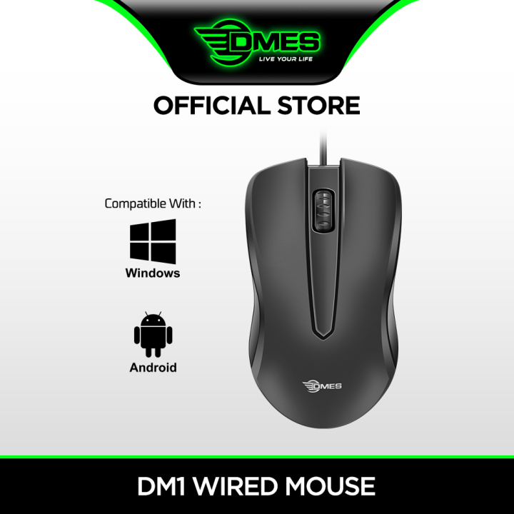 Dmes DM1 USB Wired Optical Mouse 3 Buttons 1600 DPI Optical Tracking ...