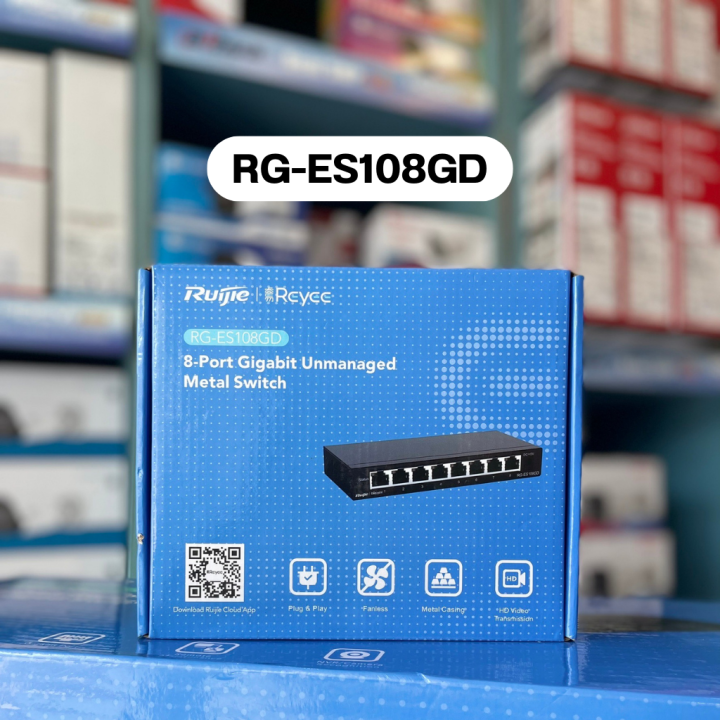 สวิตซ์ฮับ 8 Port Gigabit Ruijie รุ่น RG-ES108GD | Lazada.co.th