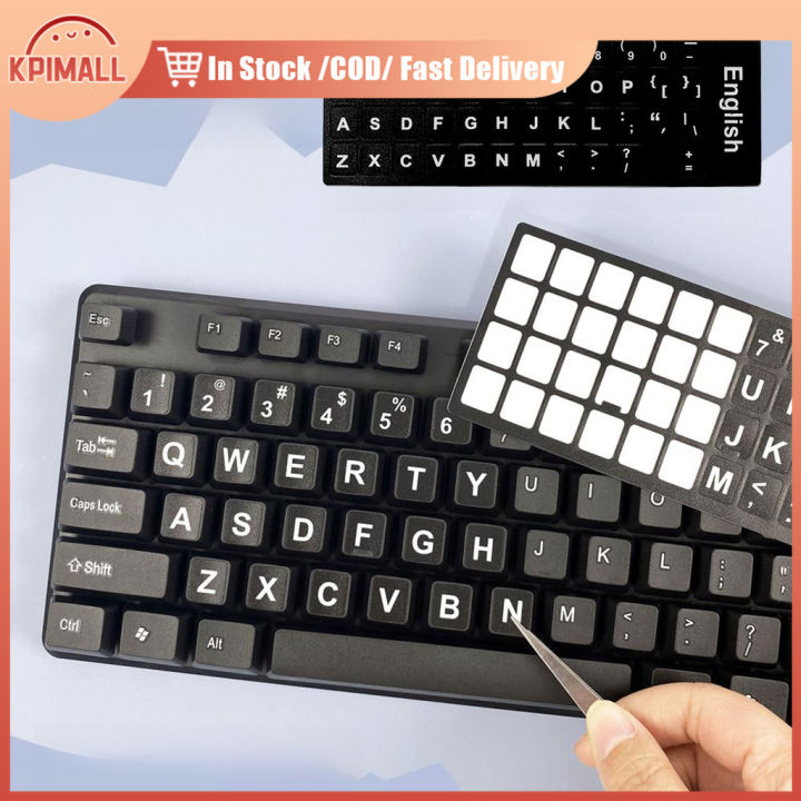 English Keyboard Sticker For Computer PVC Keypad Protective Film ...