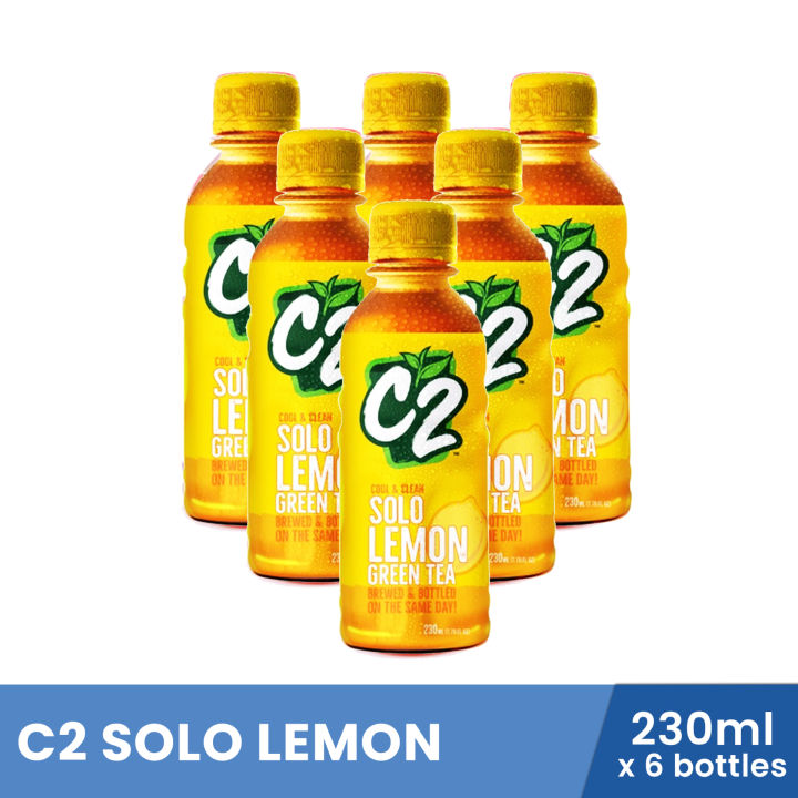 C2 Solo Lemon 230ml x 6 bottles, ready to drink beverage, ice tea ...