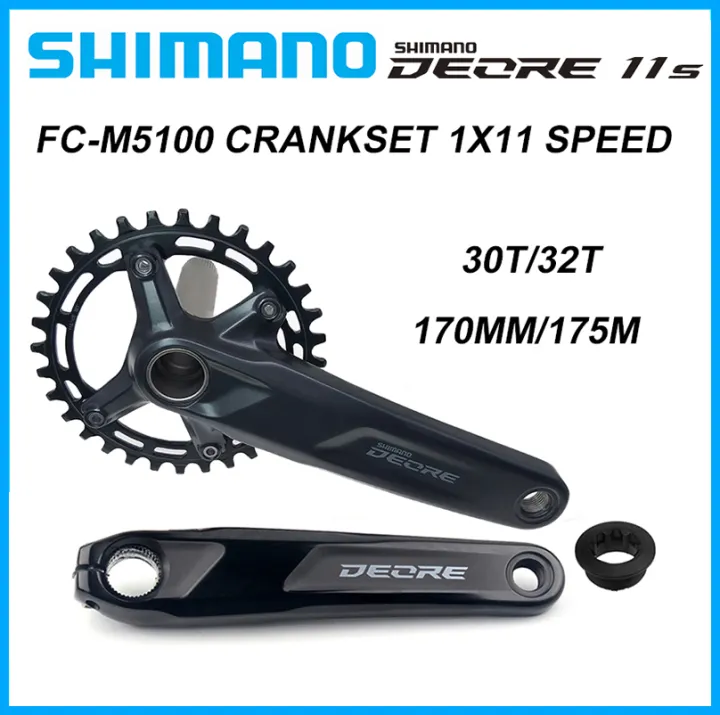 SHIMANO DEORE FC M5100 Crankset M5100 1x11-Speed 11S 11V 32T 175MM 170MM 30T 32T Compatiable ...