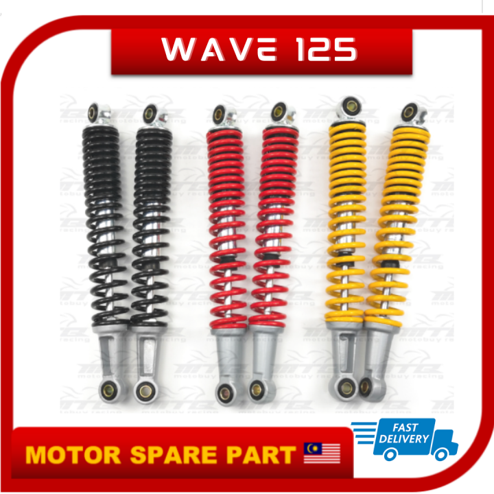 HONDA WAVE125 / WAVE110 / DASH / FUTURE ABSORBER 335MM BELAKANG SET ...