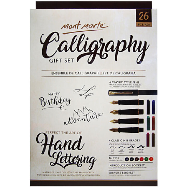 ชุดปากกา Calligraphy 26 ชิ้น มอนมาร์ท 5263184 คละสี | Lazada.co.th