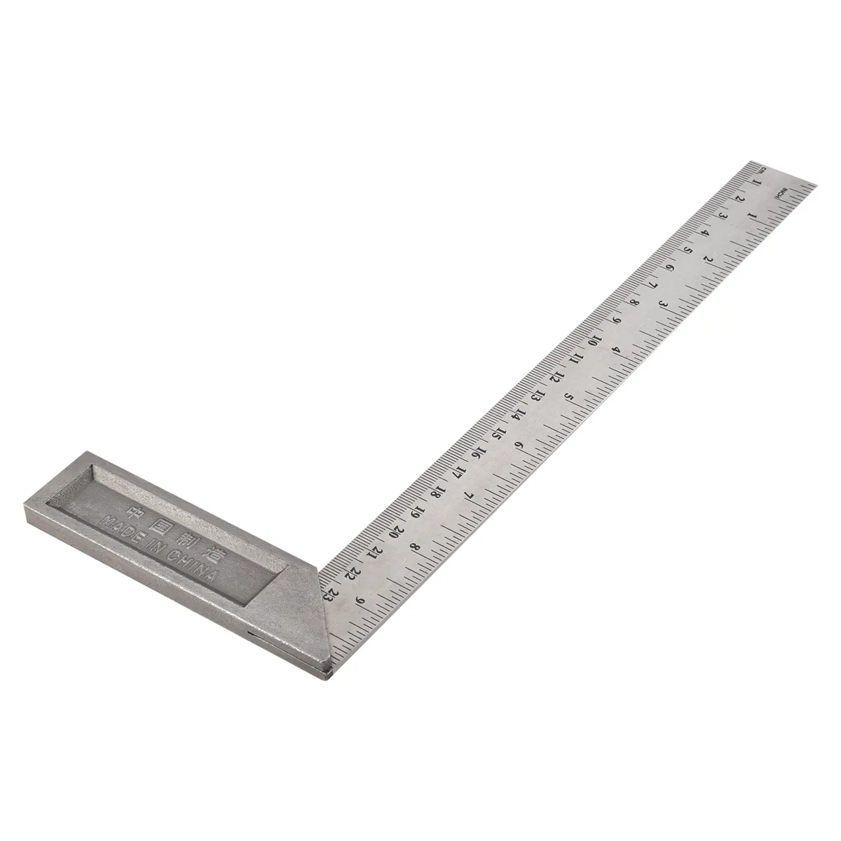 90 Degree 25cm Length Stainless Steel L-Square Angle Ruler | Lazada ...