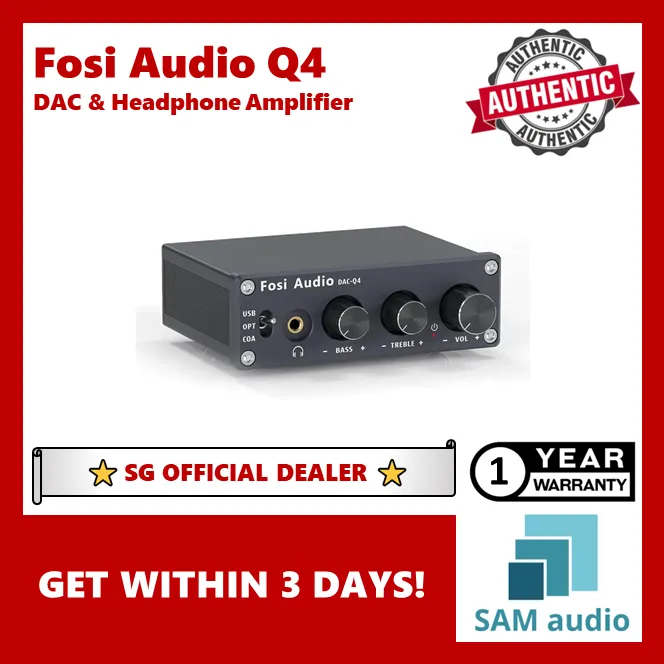 [🎶SG] FOSI AUDIO Q4 Mini Stereo DAC & Headphone Amplifier | Lazada ...