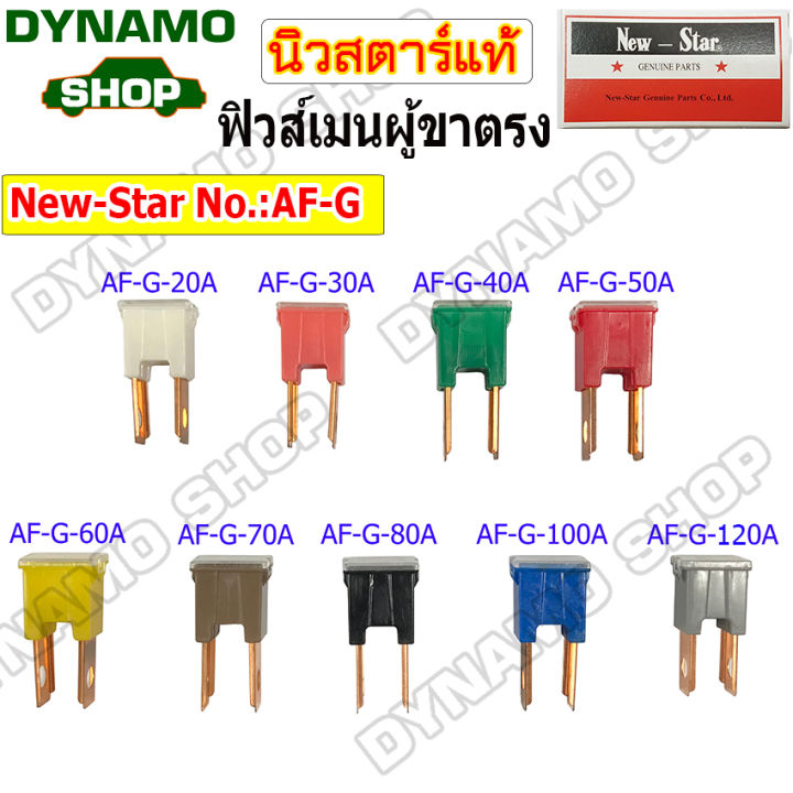 ฟิวส์เมน ตัวผู้ ขาตรง FUSE MAIN 20A,30A,40A,50A,60A,70A,80A,100A,120A ยี่ห้อนิวสตาร์ | Lazada.co.th