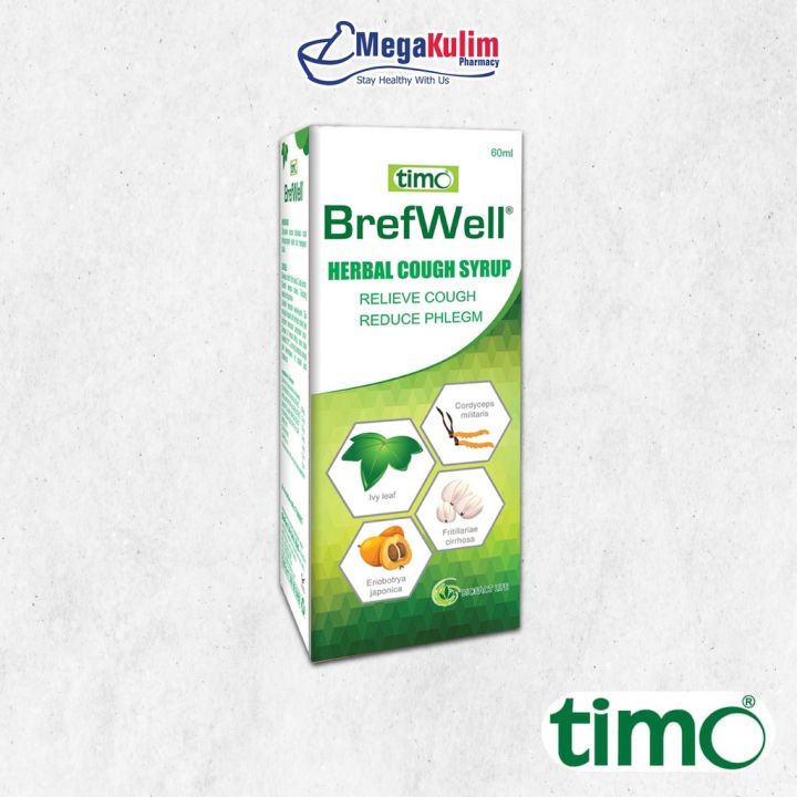 Timo Brefwell Herbal Cough Syrup 120mL | Lazada