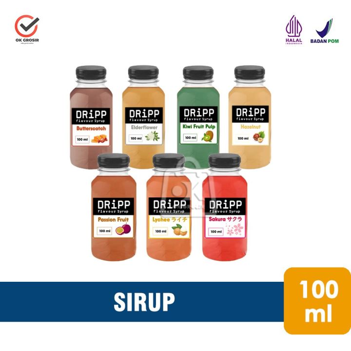 (Botol 100 ml) Sirup Dripp Repack / Syrup Dripp All Varian | Lazada ...