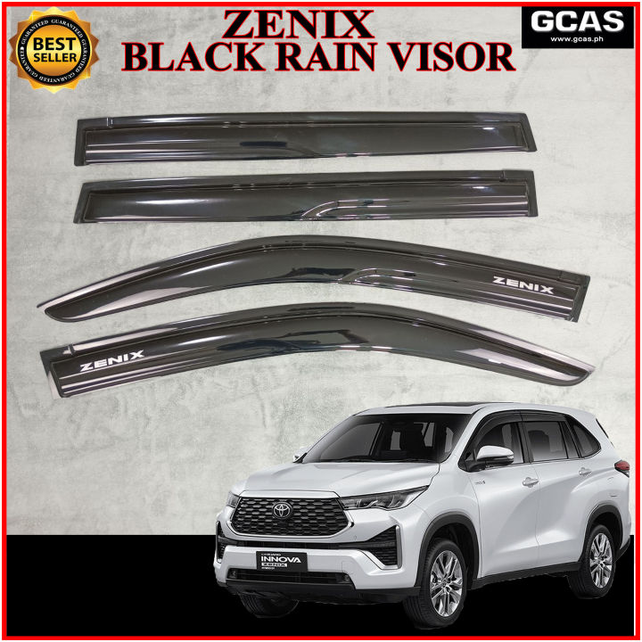 Toyota Innova ZENIX 2024 High Quality Black Door Visor , Rain Visor ...