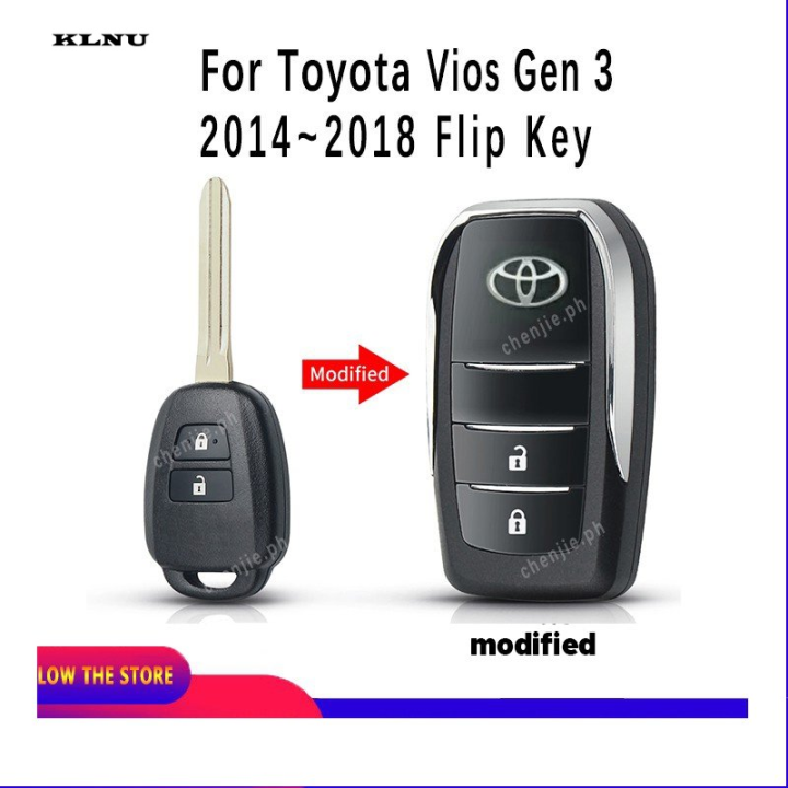 KLNU sale cod for Toyota Vios flip key accessories 3rd Gen 3 2013 2014 ...