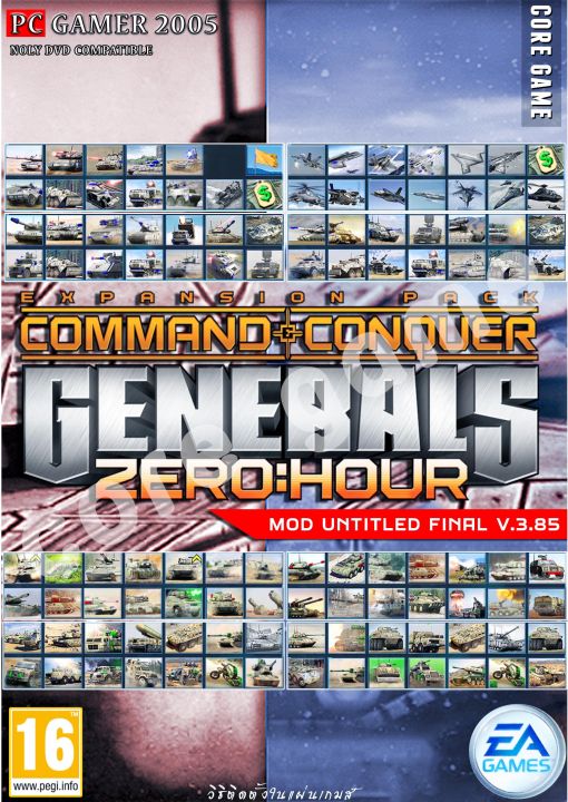 COMMAND AND CONQUER Generals Zero Hour (MOD Untitled Final V.3.85) แผ่น ...