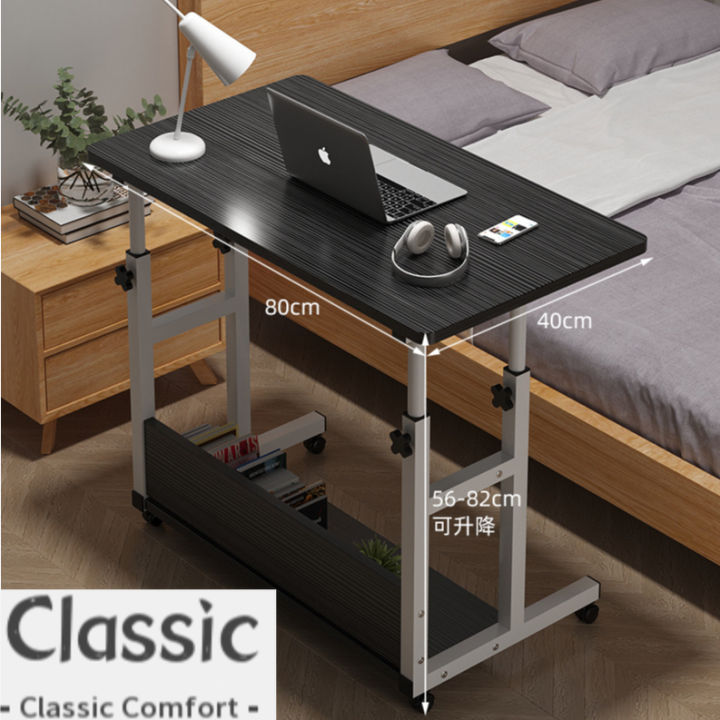 Height Adjustable 80x40cm Bedside Table Lazy Table Study desk | Lazada ...