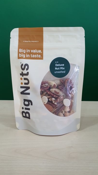 Big Nuts Deluxe Nut Mix Lightly Roasted Unsalted Natural (135g) - Halal ...