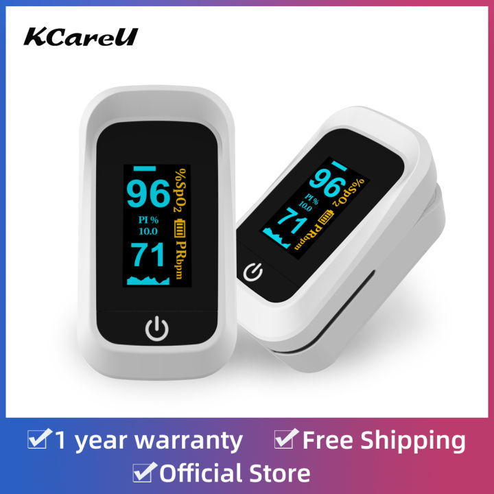 KCareU Professional Fingertip Pulse Blood Oximeter Oxygen Saturation ...