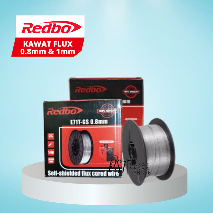 Kawat Las Mig REDBO X ELLKA 0.8mm 1mm 1Kg / Flux Core Wire Gasless - Kawat Las Tanpa Gas Co2 ...