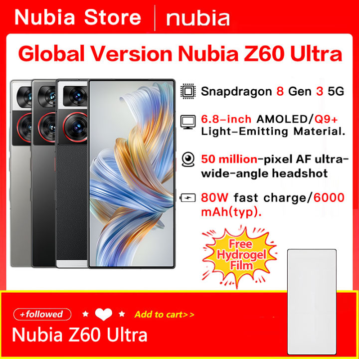 Global Version Nubia Z60 Ultra NX721J 12+256GB/16+512GB/16+1TB【One Year Warranty】 | Lazada