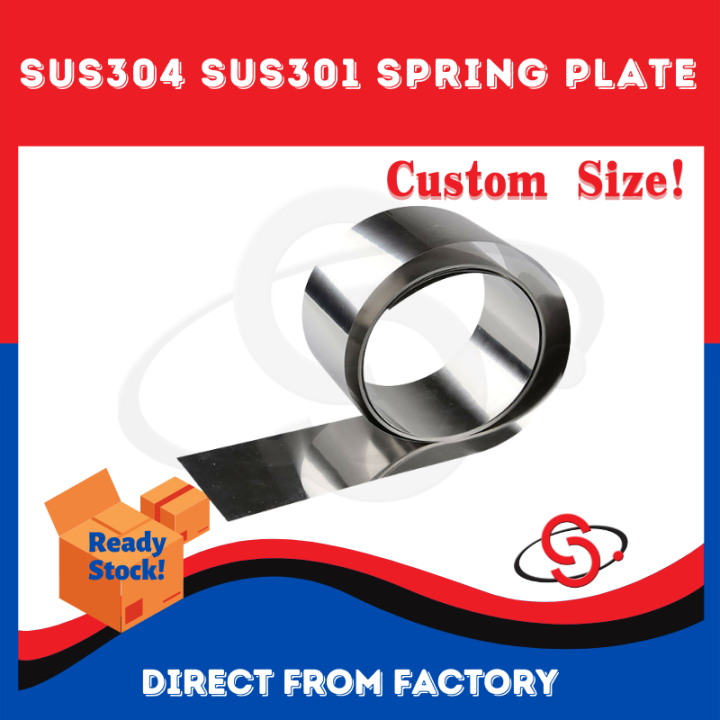 SCM SUS301 SUS304 Stainless Steel Spring Plate Spring Coil Plat Spring ...
