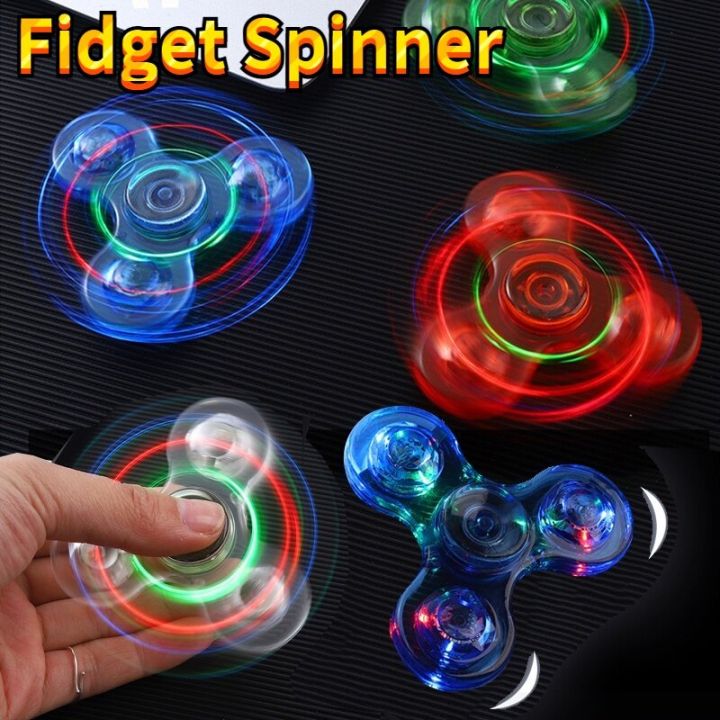 【Lifefree】COD ไจโร ของเล่น Fidget Spinner LED สีสันสดใส ของขวัญสำหรับเด็ก ลูกข่าง | Lazada.co.th