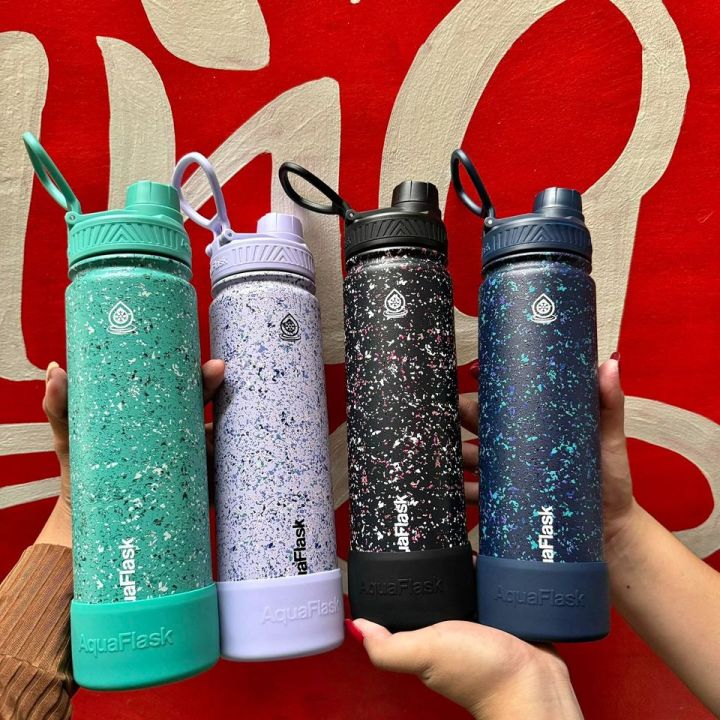 Aqua Flask IL Terrazzo - Wide mouth w/ spout lid Vacuum Insulated Stainless Steel Drinking Water ...