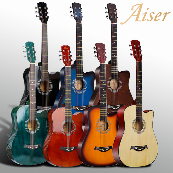 Aiser Shop กีต้าร์ 41 นิ้ว กีต้าร์โปร่ง กีต้าร์โปร่ง มือใหม่ฝึกกีต้าร์ ...