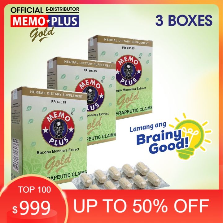 3 Memo Plus Gold 30s | Lazada PH