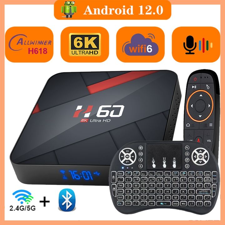 Topsion h60max Android 12 TV Box Allwinner h618 6K HD bt5.0 2.4G/5G Wifi Google bằng giọng nói ...