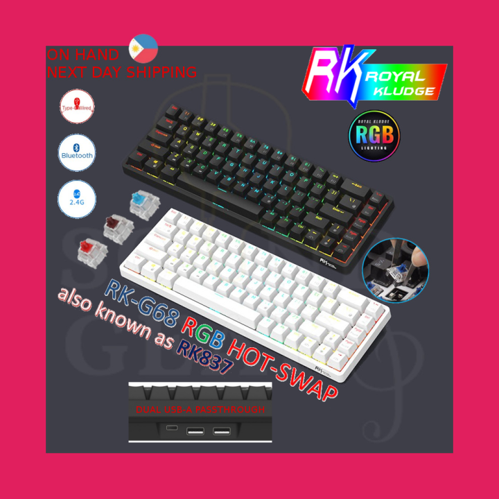 RK Royal Kludge Mechanical Keyboard RGB Hotswap Gaming | Lazada PH
