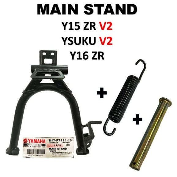 MAIN STAND DOUBLE STAND TONGKAT TENGAH ( Y15 V2 Y15ZR V2 YSUKU V2 ) Y16 ...