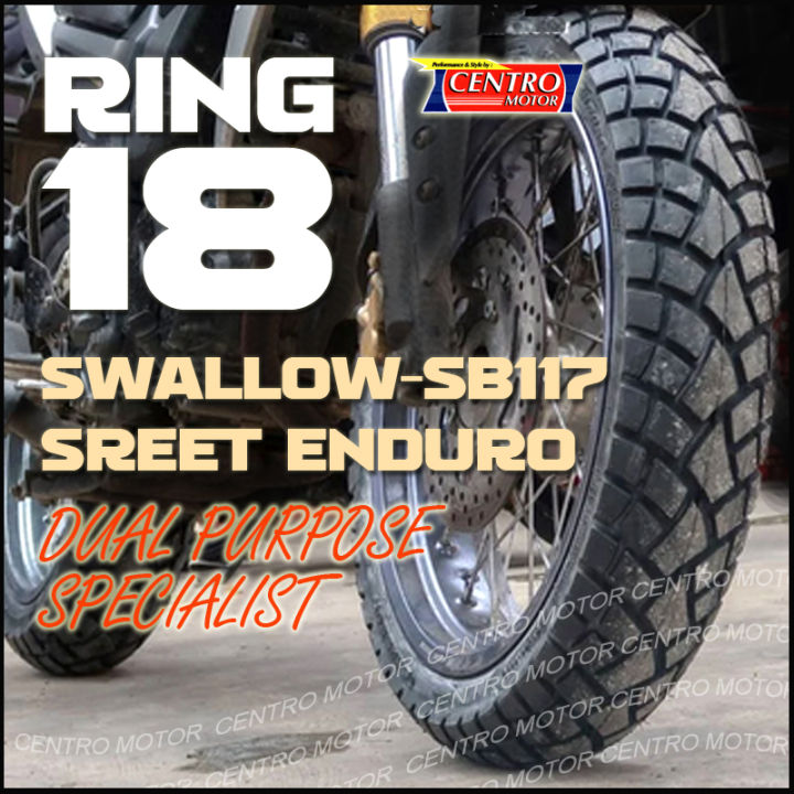 SWALLOW SB117 Ban DUAL PURPOSE RING 18 Tubeless.Silahakan pilih ukuran ...