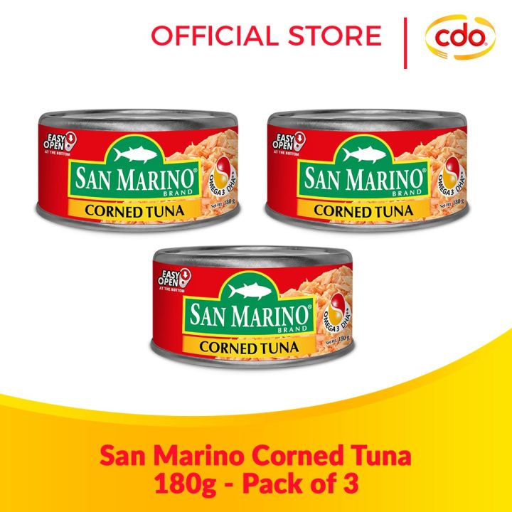 SAN MARINO Corned Tuna 180g - Pack of 3 | Lazada PH