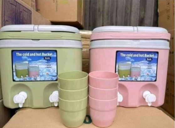 [COD] NEW ICE BUCKET/ WATER JUG COOLER WITH FAUCET | Lazada PH