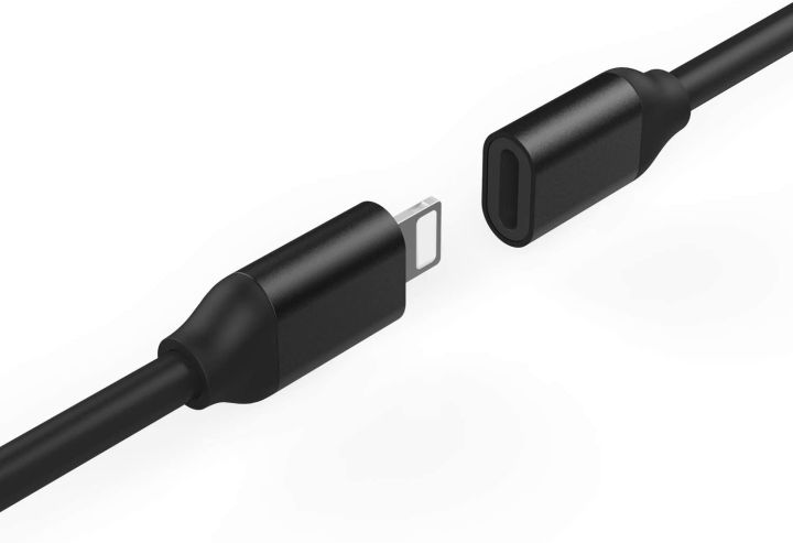 50cm/1m/2m phone Lighting Male to Female Extension Cable Extender ...