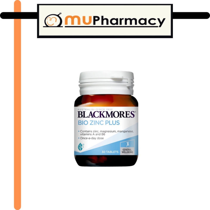 BLACKMORES BIO ZINC PLUS BOT OF 30'S | Lazada