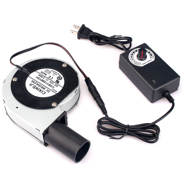 220V 12V 2A Metal Shell Barbecue Fan Blower Stove Blower Fan 12volts ...