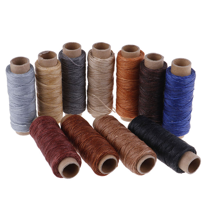 [Lemary] 50m/Roll Leather Sewing Flat Waxed Thread Wax String Hand ...