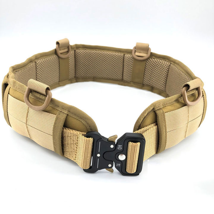 Men Military Tactical Belt Battle Belt Army Combat Outdoor CS Hunting ...