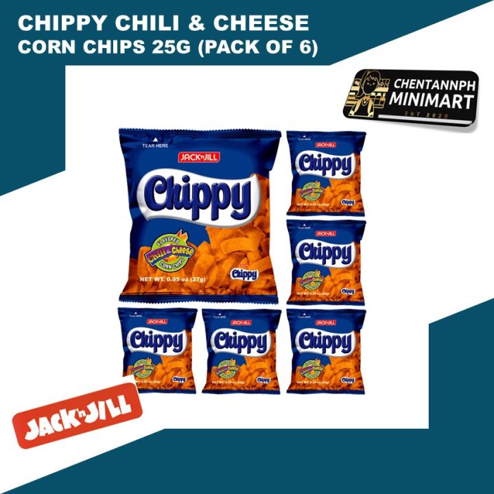 (PACK OF 6) Jack'N Jill Chippy Chili & Cheese Corn Chips 25g | Lazada PH