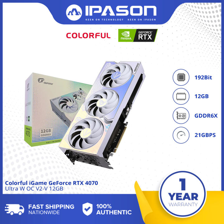 Colorful GeForce RTX 4070 NB EX-V 12GB & iGame GeForce RTX 4070 Ultra W ...